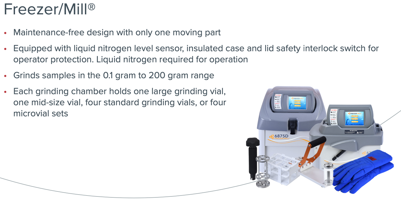 Máy nghiền mẫu lạnh sâu 02 buồng nghiền Dual-Chamber